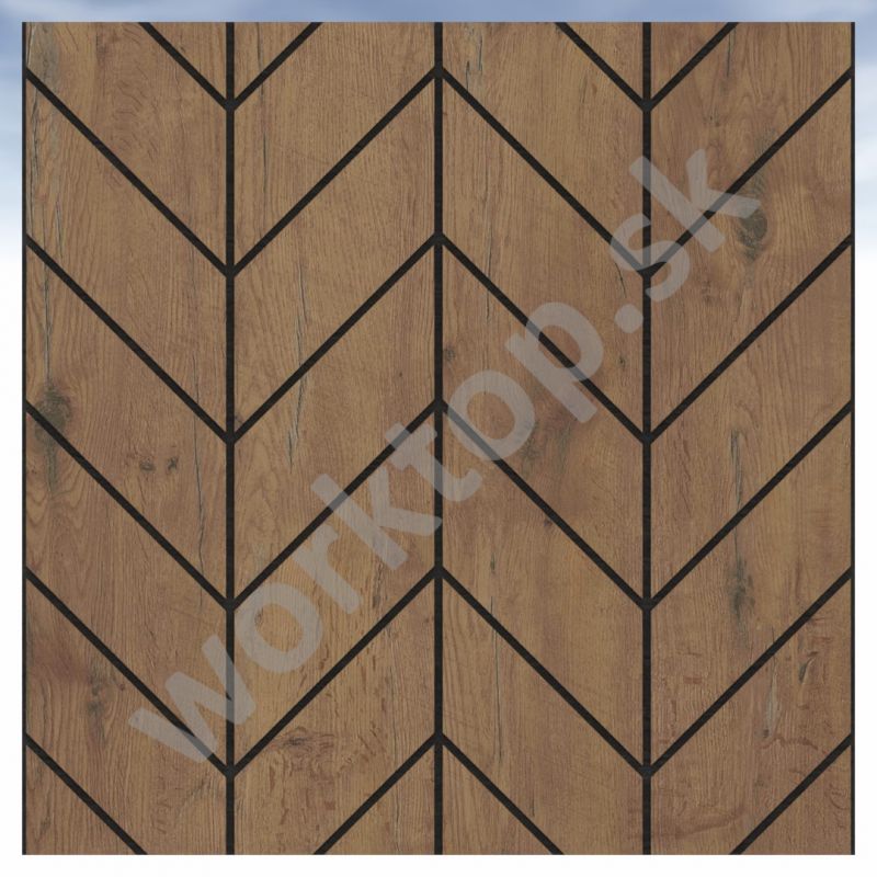 R20027 RU Dub Lancelot hnedý | F02 WOW panel | Lamelové Panely - WOW ...